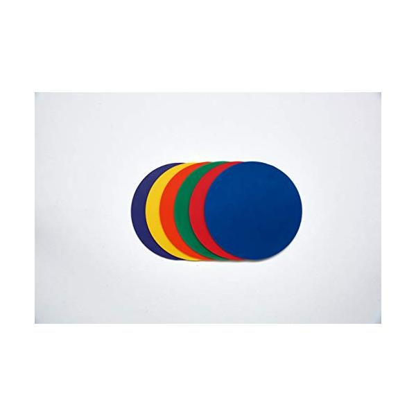 アクティブプレースポット赤・青・黄・緑・紫・オレンジ各1枚/直径15cm/U7000・パッケージ個数:1・6枚1組（赤・青・黄・緑・紫・オレンジ各1枚）・主材:PVC(非フタル酸系可塑剤使用)・直径15cm、重さ50g、厚さ約2.5mm・裏...