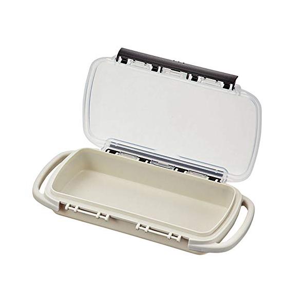 ・  EC-2100F・外寸:(L)214×(W)105×(H)35mm、内寸:(L)165×(W)78×(H)28mm・重量:0.10kg、カラー:クリア/オフホワイト、仕様:仕切無しフリータイプ・フック部引張強度(均等に力をかけた測定値...