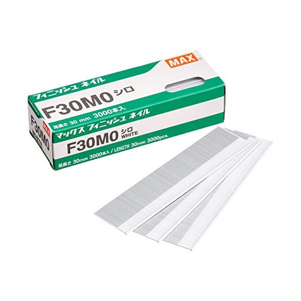 ・Mo 白  F30M0シロ・長さ:30mm・頭径:1.9mmX1.26mm・材質:鉄・用途:建築内装・家具木工用