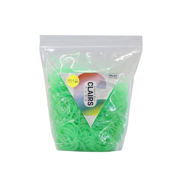 ライトグリーン ( 黄緑色 )/300g入り徳用袋/GGS-300-LG・Color:ライトグリーン ( 黄緑色 )・パッケージ個数:1・輪ゴムサイズ #16 : 内径約38 / 折径約60 / 切幅約1.1 / 厚さ約1.1 mm・一般的...