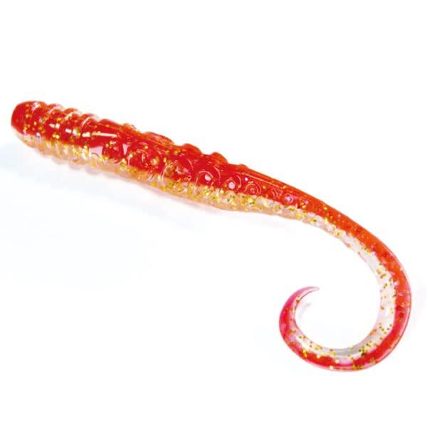 ・カラー：01 アカキン サイズ：２．８インチ MBW17・・Color:カラー：01 アカキンSize:サイズ：２．８インチ・サイズ：２．８インチ・カラー：01 アカキン・入数：５本・スリムカーリーテール・強烈集魚海老にんにくフォーミュラー配合