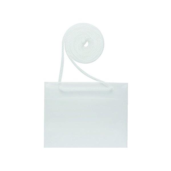 ホワイト/W91×H56(名刺サイズ)/VN-212・Size:W91×H56(名刺サイズ)・パッケージ個数:1・展示会やイベント時に大活躍まとめ買いにも最適。・軽くて、薄くて、手軽に使えるイベント名札・内寸：幅96×高さ63mm・紐の長さ...