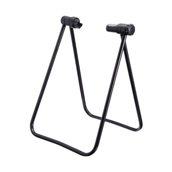 a.単品・ブラック 中 421-1055-01・自転車スタンド 後ろハブ軸を左右から挟みこむだけで自転車を自立させる折りたたみ式展示大(スタンド) 自転車スタンド 後ろハブ軸を左右から挟みこむだけで自転車を自立させる折りたたみ式展示大(スタ...
