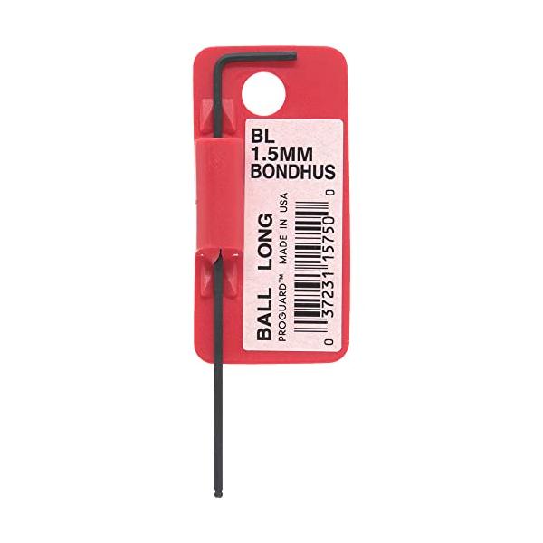 ボールポイント/ロング・プロガード加工 (黒染) 1.5MM 15750・・Style:ボールポイント/ロング・全長(mm):79対辺寸法(mm):1.5首下寸法(mm):14・黒染め加工処理プロテニアムTM上特殊合金ボンデックスTM上ケース