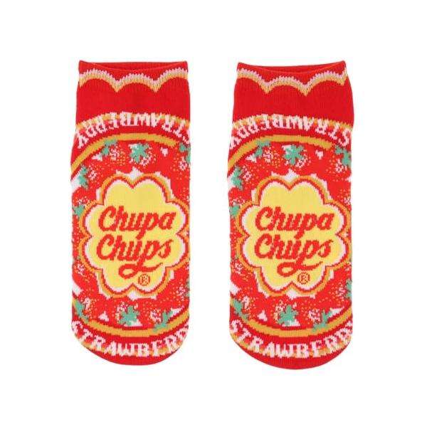 カジュアルチュッパチャプス ストロベリー/サイズ:大人用(22-24cm)/JGS0161・パッケージ個数:1・サイズ：大人用(22〜24cm)・素材：綿、ポリエステル、ポリウレタン