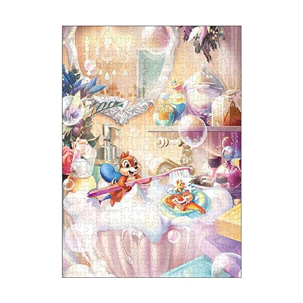 ・  D-300-015・Disney・完成サイズ：30.5x43cm・かわいくて魅力的な新柄が登場・いたずら大好き・チップとデールの愉快で楽しいバスタイムを描いた人柄