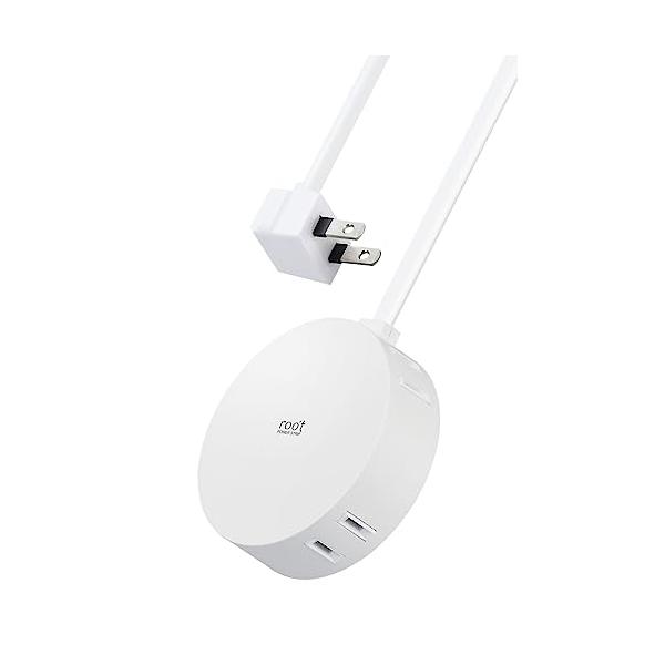 丸型4個口ホワイト/1.5m/AVT-D4-2415WH・Color:ホワイトSize:1.5mPatternName:単品・パッケージ個数:1・上面を光沢、側面をマットに仕上げ、2つの質感をもたせた感のあるデザインタップ“roo't(ルオ...