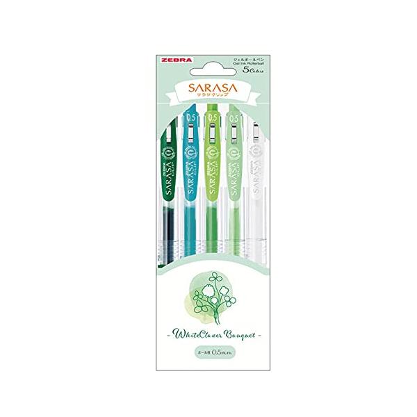 シロツメクサ/1 Count (Pack of 1)/JJ15-WCL-5C・Color:シロツメクサSize:1 Count (Pack of 1)・パッケージ個数:1・サラサクリップ色数豊富でさらさら書き味・商品インク明細ブルーグリーン...