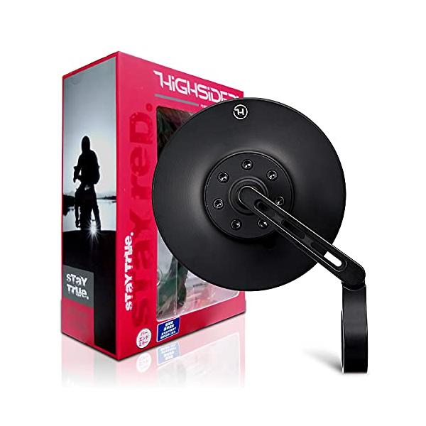 コネロ ショート/ブラック・ブラック  17304・・Style:コネロ ショート/ブラック・用途バイク用アルミ削り出しバーエンドミラー・仕様1ハンドル内径φ12-φ22.0mmまで適合・仕様2左右共通片側1本・仕様3アルミ削り出しマットブ...