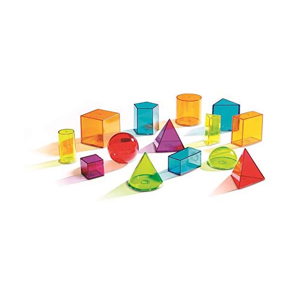 1)透明立体図形・該当なし 7.38 x 10.25 x2.5 inches LER4331・・Style:1)透明立体図形・世界80カ国以上で愛されるラーニング リソーシズ (Learning Resources) 社の立体図形が学べる学...