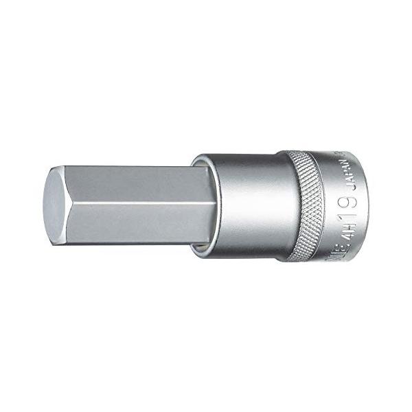 ・ 4H-19:二面幅:19mm 4H-19・・Size:4H-19:二面幅:19mm・対辺寸法(mm):19・差込角(mm):12.7・全長(mm):78・ビット長さ(mm):38