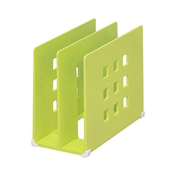 ・黄緑 100ｍｍ(S) A7320-6・・Size:100ｍｍ(S)Color:黄緑・サイズS・底部リブ加工で滑りを防止・付属ゴム製L字型の滑り止め付・1段の内寸約39mm・寸法幅100mm×奥行208mm×高さ160mm