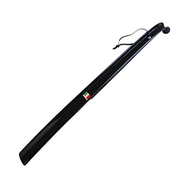 ブラック・ブラック 60cm ・・Style:ブラック・サイズ:約60cm×幅4cm・原産国:イタリア・付属:レザー紐付き・注意:輸入品につきこちらの商品は輸入品につき輸送中についた薄い傷がある場合がございます。また、製造工程上横(側面)に...