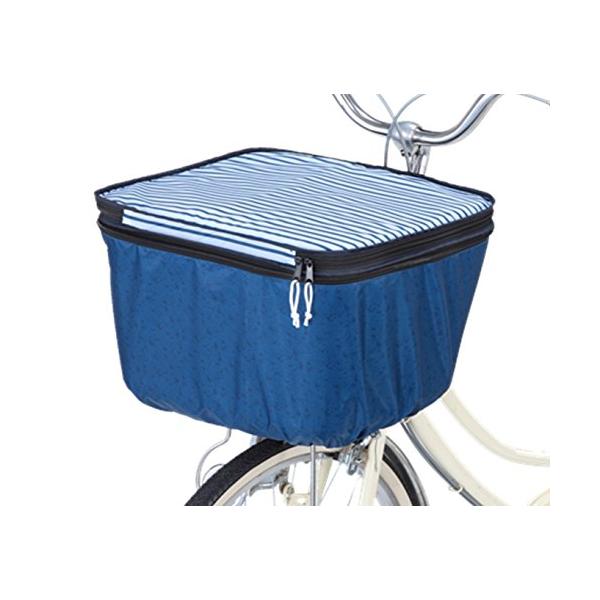 ・ネイビーボーダー  OF-PB2・カゴ上部の全周が1360mmまで可能です・容量アップ時は通常時より約190mm上に伸びます・〈材質〉ポリエステル100%(PUコーティング)撥水(水をはじきやすい)加工・本製品は完全防水ではありません