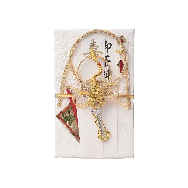 鶴・ゴールド 135×215mm キ-650・・Style:鶴・鶴の飾りが品と華やかさがある大判タイプの金封。婚礼用のみならず、結納の目録、金包みとしても利用可能。・用途婚礼・一般御祝・目録 金額の目安5万円~300万円くらいまで(水引の調...