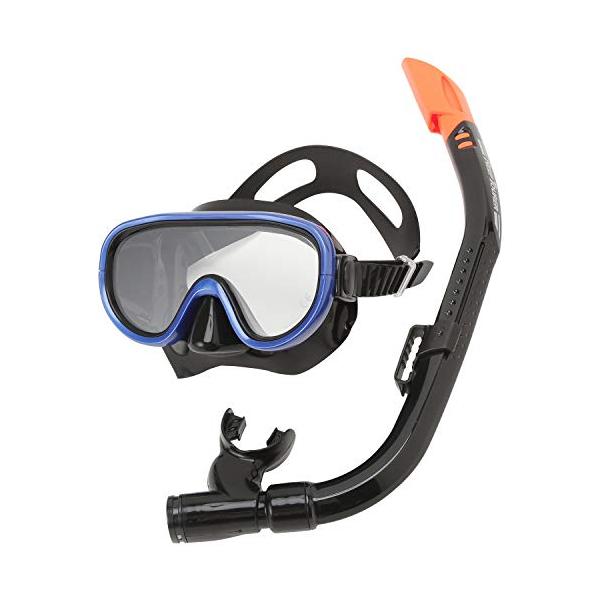 ・ブラックマンタブルー  RC0110 BKMB・・Color:ブラックマンタブルー・製品重量:(約)マスク/232g、シュノーケル/145g、素材:マスク/テンパードガラス・シリコーン・ポリカーボネート、スノーケル/PVC・POM・シリコ...