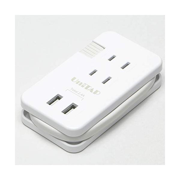 ・ホワイト  PPS-UTAP10WH・・Color:ホワイト・入力 : AC100V・出力 : AC×3口 合計1400W、USB×2ポート DC5V 合計最大2.4A・電源ケーブル長 : 約24cm・同梱品 : 本体、ユーザーズガイド/...
