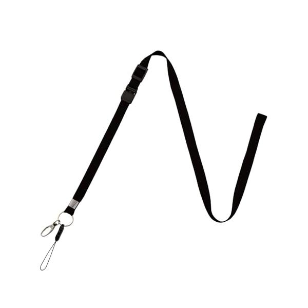 1個ブラック/1本/NB-208-BK・Color:ブラックStyle:1個・パッケージ個数:1・本体サイズ長さ 約160cm、幅 約15mm・仕様金属フック、脱着パーツ付・材質再生PET