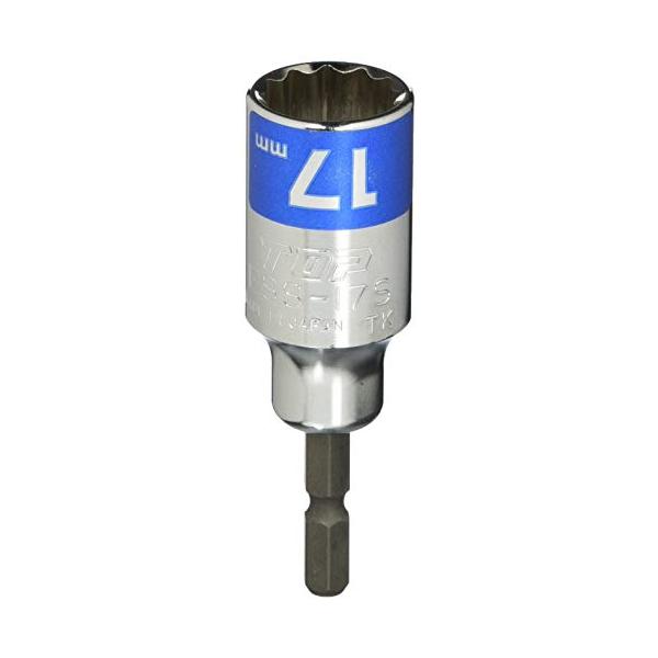 1個・11:17mm足場用 二面幅:17mm ESS-17S・・Color:11:17mm足場用Style:1個・呼び寸法:17mm・サイズ:全長77.0×横23.5×高さ23.5mm・12角対辺:17mm・奥行:34mm・質量:80g