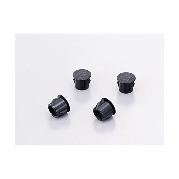・  HN8106B・ナイロン樹脂製・ブラック・M6穴用・4個入・ヘッド直径:6.4mm | 全長:5.9mm | 取付穴直径:4.7mm