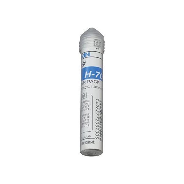 S 重量 20g・ 線径 1.0mmφ H-700・・Size:線径 1.0mmφStyle:S 重量 20g・線径(mm)：1.0・長さ(m)：3.4・スズ(Sn)(％)：50・合金組成：スズ含有率：60％・錫、鉛、他