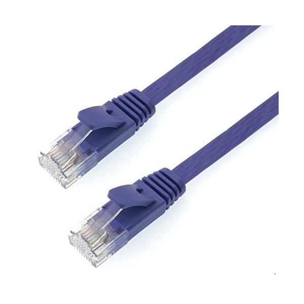 フラットケーブル・パープル 5m LC50-508FB・・Color:パープルSize:5mStyle:フラットケーブル・●コネクタ形状：RJ-45コネクタ(br)●結線方式：ストレート結線(br)●線体：より線ツイストペア（32AWG）・...