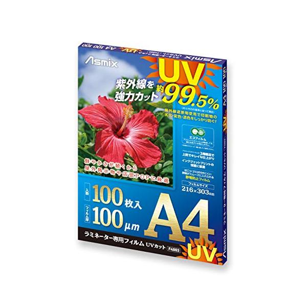100枚入り-/A4/F4003・Size:A4Style:100枚入り・パッケージ個数:1・UVカット率99・5％(JIS L1925)・100枚入り・100ミクロン・静電防止フィルム・3層構造でキレイな仕上り