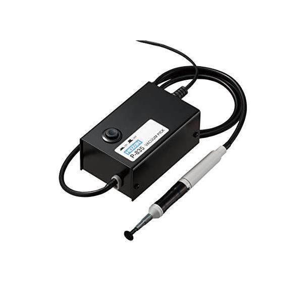 電動タイプ・  P-835・・Style:電動タイプ・定格電圧(V):DC24(ACアダプター付属)・最大真空到着達成度(Kpa以上):-40・外形寸法(mm)ステーション:W61XH47XD96・外形寸法(mm)プローブ:φ14(最大)X...