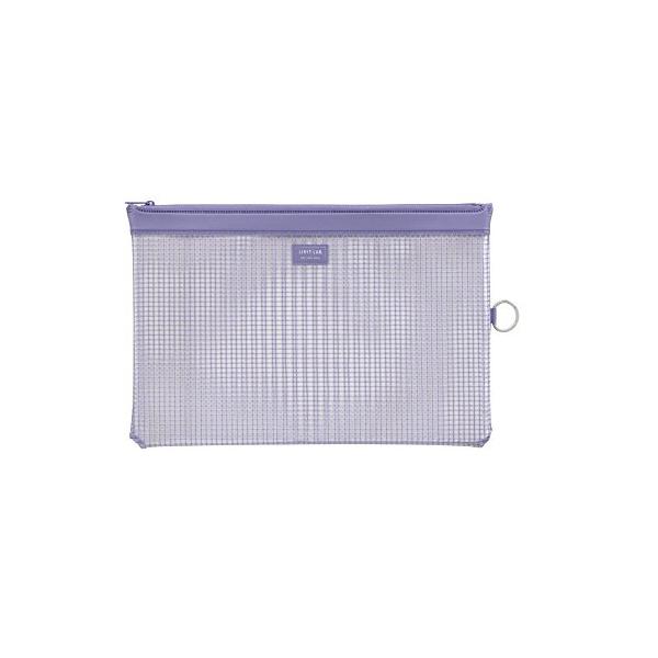 ・ブルーバイオレット A4 F246-Lilac・・Color:ブルーバイオレットSize:A4・サイズA4・収容量コピー用紙150枚・機能吊り下げ用リングフック付き・特徴メッシュの入った透明素材の丈夫なケース・寸法幅355mm×高さ235mm