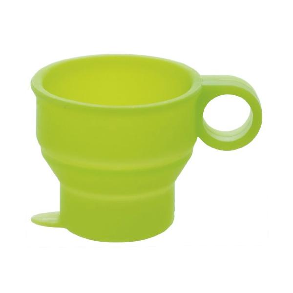 その他グリーン/-/KSL1-A・Color:グリーン・パッケージ個数:1・サイズ:使用時/約92×68×60mm、収納時/約92×68×30mm・重量:本体/39g・材質:本体/シリコン樹脂、ケース/ポリプロピレン・原産国:中国・容量:約...