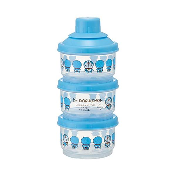 ドラえもん/-/CJN1M-A・Color:ドラえもん・パッケージ個数:1・サイズ:３段連結使用＝約 直径7.2×16cm フタ付き容器＝約 直径7.2×4.7cm ロート付き容器＝約 直径7.2×7.4cn・素材・材質:フタ・本体＝ポリプ...