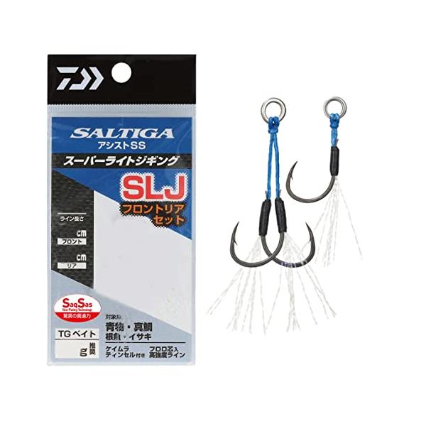 M銀/M/07313462・Style:MPatternName:フロントリアセット・パッケージ個数:1・SLJに最適な様々な対象魚にマッチしたアシストフック・商品特長 テスターこだわりのアシストラインの長さで、ジグとの絡みを抑えてバイトを...