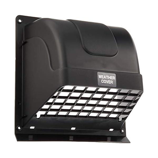 シンプル・ブラック 15cm WK-15K・・Color:ブラックSize:15cm・●15cm用・●換気扇ウエザーカバー（プラスチック製）・●開口寸法：175×175・●取付ビス4.0×204本付属