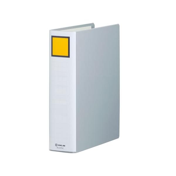 グレー/60mm/2476A-GY・Color:グレーSize:60mmPatternName:単品・パッケージ個数:1・色:グレー・タイプ:A4タテ型2穴・背幅(mm):76・収納数(枚):600・収納数(冊):-