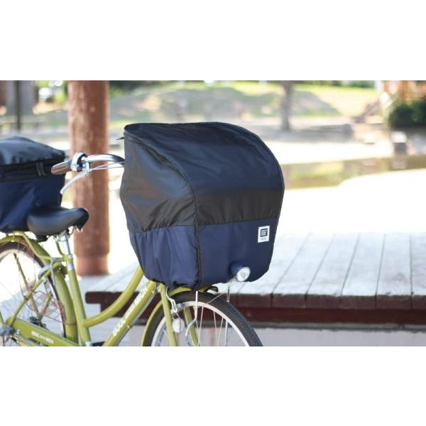 前用・ネイビー  D-2F-PMK・・Color:ネイビー・サイズ 適応カゴサイズ：カゴ周囲約122〜147cm以内、カゴ深さ約23〜26cm 素材 ポリエステル 加工 PUコーティング（黒生地、杢生地 裏）、TPUラミネート（色生地 裏）...