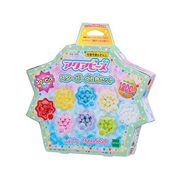 スタービーズスタービーズ 8色/中型 (Ch?gata)/AQ-308・Color:スタービーズ 8色・アクアビーズはビーズをビーズトレイに並べてお水をかけると、ビーズ同士がくっついて固まります。・もこもこしたどうぶつの作品にぴったりなスタ...