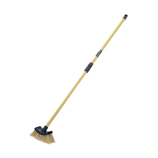 モダン・ 全長75~120cm ・サイス:全長/最長1200mm、最短750mm、巾/160mm・重量:約420g・材質:毛/ポリエステル、柄/スチールパイプ、台/PP