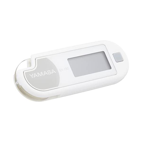 万歩計・ホワイト 82×30×10.3mm(幅/高/厚 ルーペ収納時) EX-180W・・Color:ホワイト・表示内容:歩数 0~99999歩・ルーペ:レンズ倍率 約3倍・電源:CR2032 リチウム電池1個・電池寿命:約10ヶ月(1日1...