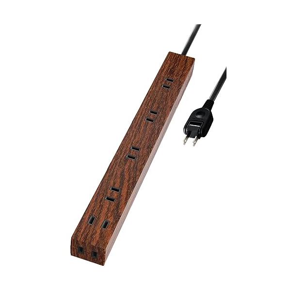 (1) 電源タップ単品ウォールナット/2m/ECT-0202W・Color:ウォールナットSize:2mStyle:(1) 電源タップ単品・パッケージ個数:1・ACアダプタもすっきり接続できるスリムタップです。・タップの差込口の間隔が約58...