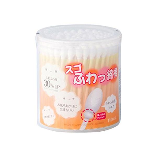 ・ 110個 (x 5) 4957434009009・・Size:110個 (x 5)・山洋 スゴふわっ綿棒 110本入 × 5個セット