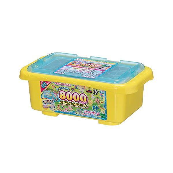 8000ビーズマルチ/?19 x 35 x 13.5 cm/#31335・Color:マルチ・まるビーズ(5mm):各約300個・キラキラビーズ:各約200個・ポリゴンビーズ:各約100個・セット内容:まるビーズ16色、キラキラビーズ8色、...