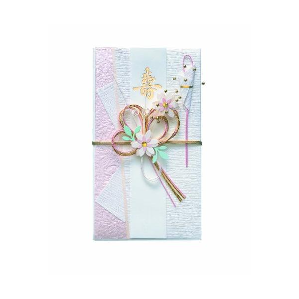 祝儀袋・ピンク 105×185mm キ-606P・・Color:ピンク・用途婚礼用 金額の目安1万円~10万円くらいまで・きらきらと煌めくグリッターを全体にちりばめた、ホログラムが印象的な爽やかな金封。・サイズ105×185mm・短冊Hap...