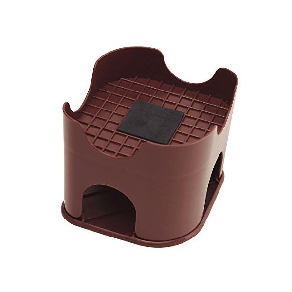 ・  91190・サイズ:10.7×10.7×高さ9.7cm(外寸)、適応サイズ:7.5×7.5cm以下の角脚に対応・直径9.5cm以下の丸脚に対応・重量:0.48kg・材質:本体・底ブタ/ポリプロピレン・原産国:中国・セット内容:本体・底...