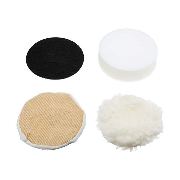 ・  PL4N-SET・用途:研磨・ツヤ出し・汚れ落とし・拭き取り作業等・セット内容:マジックパット・スポンジ・羊毛バフ・コールテンバフ