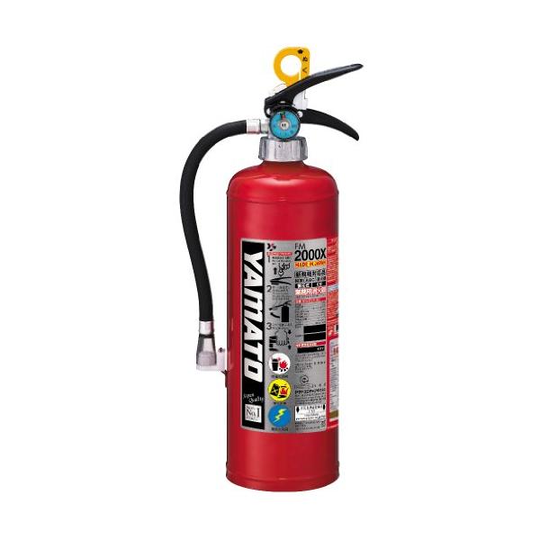 ・赤 薬剤質量:2kg FM2000X・・Size:薬剤質量:2kg・サイズ:全幅18×全高46.4cm・本体重量:4kg・薬剤質量:2kg・放射時間(20度):約15秒・放射距離(20度):3~6m