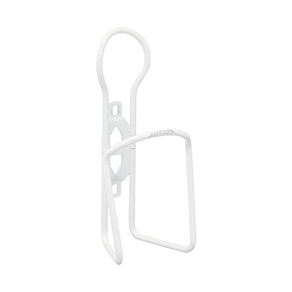 ・ホワイト(粉体塗装)  308-1300-02・・Color:ホワイト(粉体塗装)・重量:46g・軽量アルミ製・500ml用・カラー:ホワイト・500ml入りPETボトル、および同一直径の小容量ボトル専用ホルダー