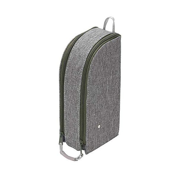 組み込み・グレー スタンダード FY379N・・Color:グレー・斜めに傾く快適ギミック搭載の、使いやすいペンケース・開いたフタは背面に磁石で固定可能・テレワークや家庭学習にも最適・サイズ幅65×高さ195×奥行95mm・素材本体表地：ポ...