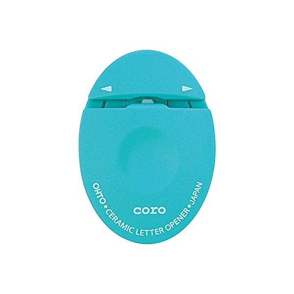 ・ブルー  CLO-700C-BL・・Color:ブルー・セラミック刃を使用した、安全性の高いレターオープナー(たまご型)・サイズ本体:W35×H50×D8mm ブリスター:W64×H146×D16mm・重量本体:8g ブリスター:16.6...