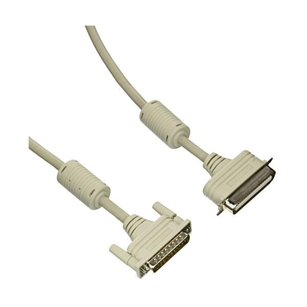 ・ライトグレー 1m KPU-IEPS1K2・・Size:1m・コネクタ:D-sub25pinオス(インチネジ)-セントロニクス36pinオス・カラー:ライトグレー・線材規格:UL20276