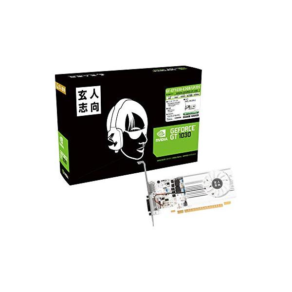 シングルファン-/GT1030/GF-GT1030-E2GB/LP/D5・Size:GT1030Style:シングルファンPatternName:単品・パッケージ個数:1・?2GB GDDR5メモリ軽量ゲームやマルチメディア用途に最適なグラ...